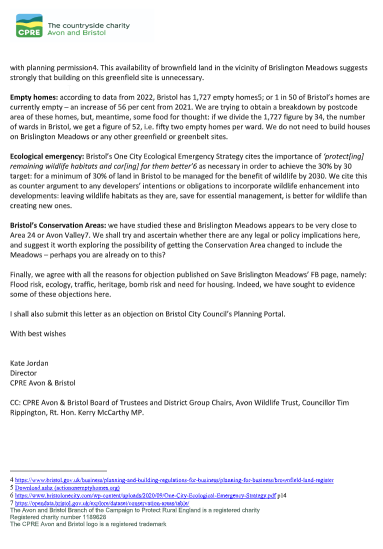 Brislington Meadows Appeal – Greater Brislington Together